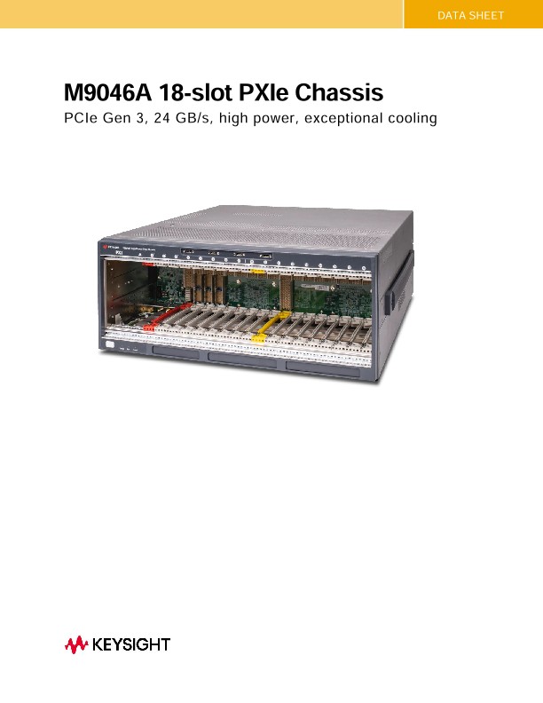 M9046A 18-Slot PXIe Chassis PDF Asset Page | Keysight